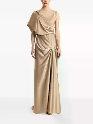 GEMY MAALOUF Draped Neckline Maxi Dress