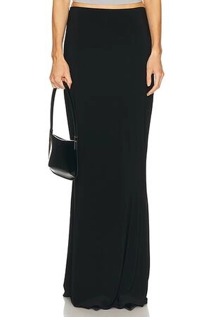 Norma Kamali X Lifestyle Obie Long Skirt - Black