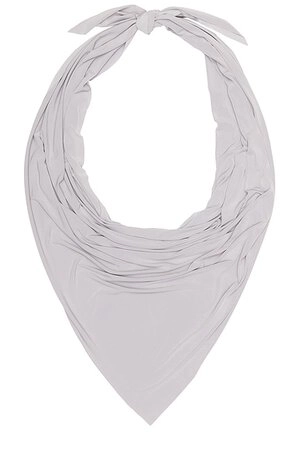 Norma Kamali X Lifestyle 54 Triangle Scarf - Grey