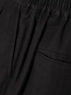 SSSTEIN Pleated Silk-blend Flannel Wide-leg Trousers