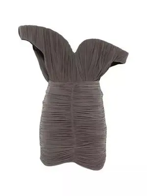 Magda Butrym Ruched Mini Dress - Grey