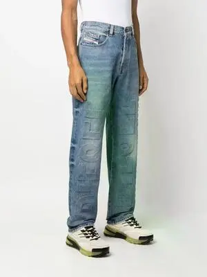 DIESEL® 2010 007i3 Embossed Logo Straight-leg Jeans