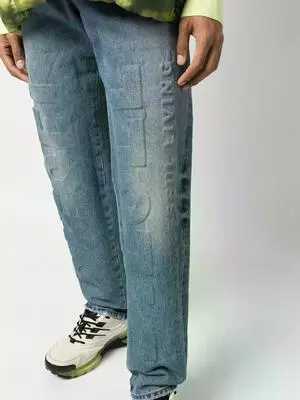 DIESEL® 2010 007i3 Embossed Logo Straight-leg Jeans