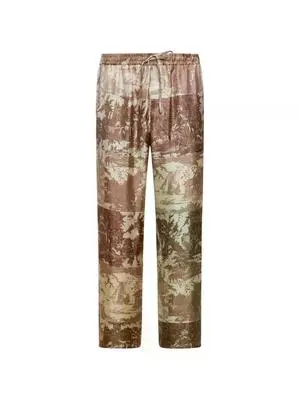 PIERRE-LOUIS MASCIA Pastoral Print Elasticated Waistband Trousers