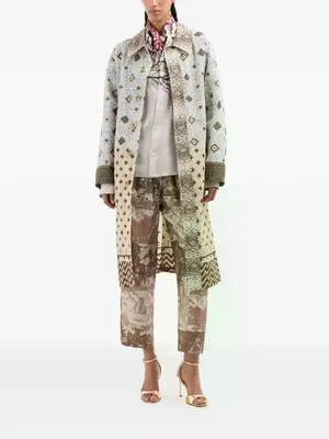 PIERRE-LOUIS MASCIA Pastoral Print Elasticated Waistband Trousers