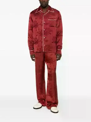 Amiri Floral Jacquard Trousers - Red