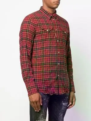 Dsquared2 Checked Cotton-blend Shirt