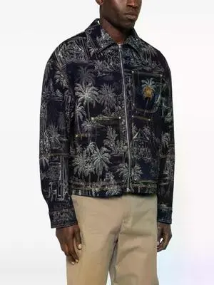 Amiri Chateau Palms Jacquard Zip Jacket