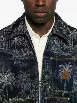 Amiri Chateau Palms Jacquard Zip Jacket