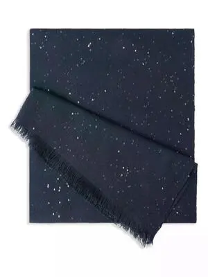 Brunello Cucinelli Fringed Scarf - Blue