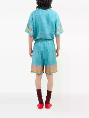 PIERRE-LOUIS MASCIA Botanical Print Shorts