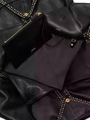 Versace Large Protea Shoulder Bag With Stud Embellishments