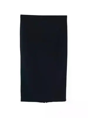 Marina Rinaldi Zipped Slit Pencil Skirt - Black