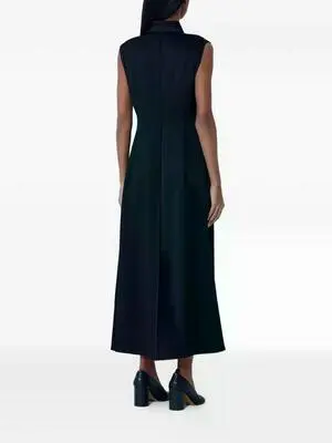 JIL SANDER Sleeveless Midi Dress - Black