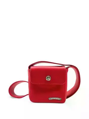 Chrome Hearts Cross Embellished Shoulder Bag - Red