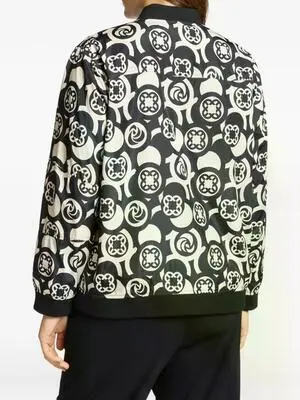 ELENA MIRÒ Monogram Pattern Reversible Bomber Jacket