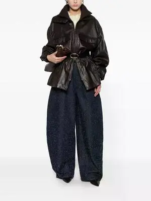 Jacquemus Speckled Denim Wide-leg Jeans