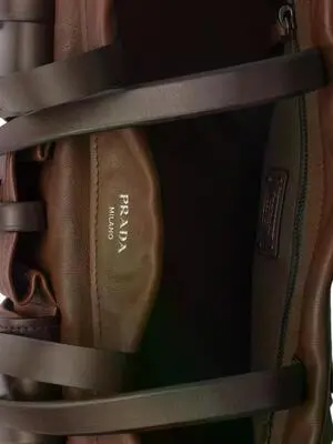 Prada Route Large Leather Tote Bag
