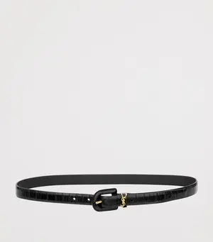 Saint Laurent Calfskin Cassandre Belt