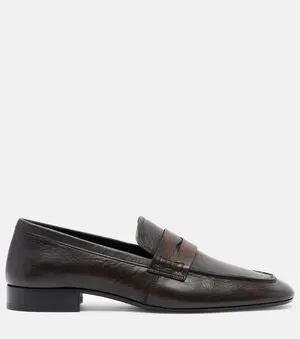 Dries Van Noten Leather Penny Loafers
