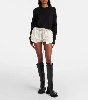 Rick Owens Belted Cotton Jersey T-shirt