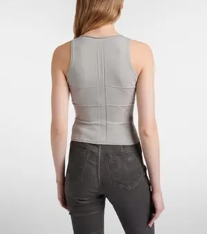Rick Owens Temple Virgin Wool Tank Top
