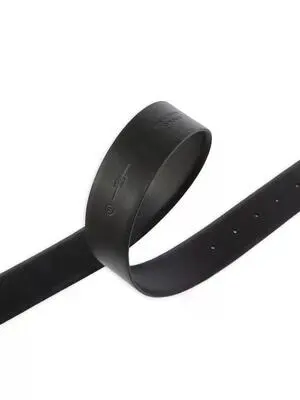 Pinko Round Buckle Leather Belt - Black