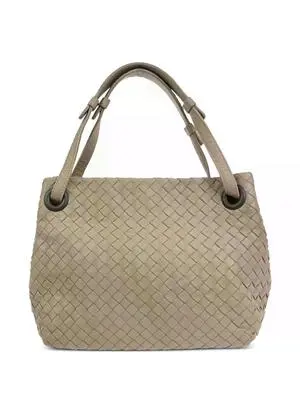 Bottega Veneta 1990-2000s Intrecciato Shoulder Bag - Neutrals