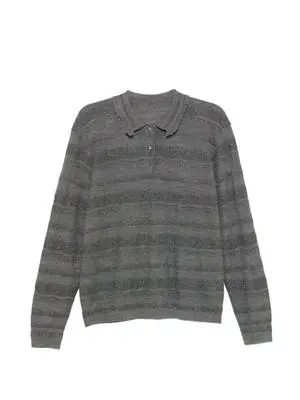 JNBY Striped Knit Polo Shirt