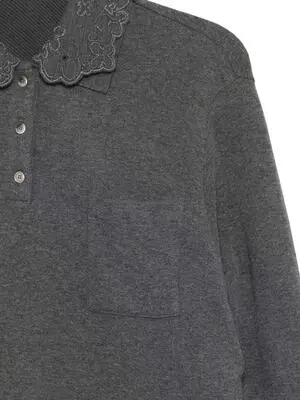JNBY Lace Collar Polo Shirt