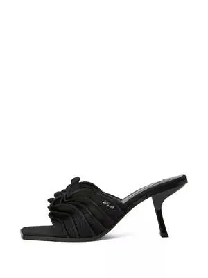 Karl Lagerfeld Karmel Hessian Sandals With Ruched Detailing
