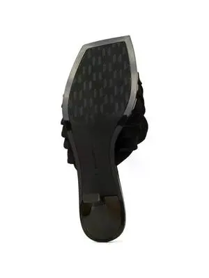 Karl Lagerfeld Karmel Hessian Sandals With Ruched Detailing