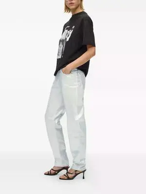 Karl Lagerfeld Tone Coated Five-pocket Jeans