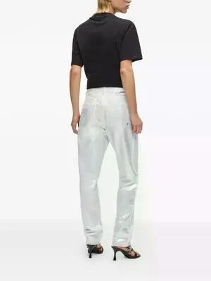 Karl Lagerfeld Tone Coated Five-pocket Jeans