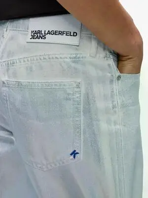 Karl Lagerfeld Tone Coated Five-pocket Jeans
