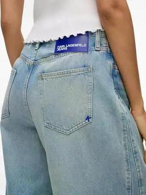 Karl Lagerfeld Wide Leg Panel Jeans