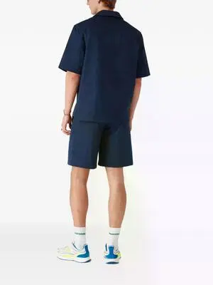Casablanca Navy Logo Pattern Shorts