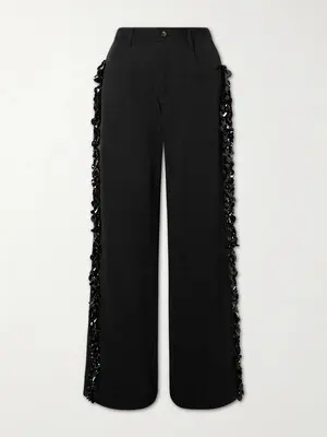 DIOTIMA Embellished Wide-leg Jeans