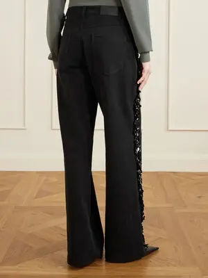 DIOTIMA Embellished Wide-leg Jeans