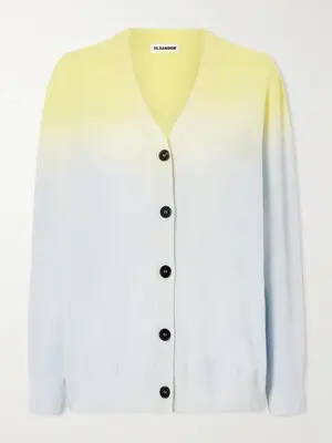 JIL SANDER Dégradé Wool Cardigan - Multi