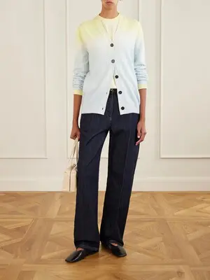 JIL SANDER Dégradé Wool Cardigan - Multi