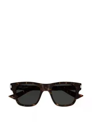 Saint Laurent Tortoiseshell Square Frame Sunglasses - Brown