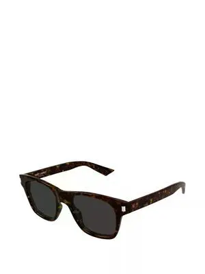 Saint Laurent Tortoiseshell Square Frame Sunglasses