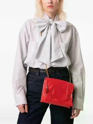 LANCEL Billie Flap Chain Cross Body Bag - Red