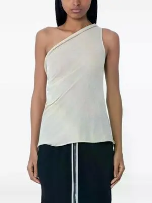 Rick Owens Asymmetric Draped One-shoulder Top - Neutrals