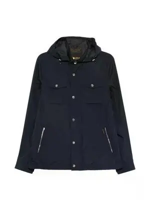 MOORER Hooded Jacket With Button Fastening