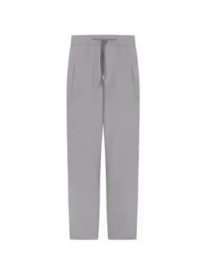 Giorgio Armani Giorgio Armani Drawstring Pleated Trousers Grey