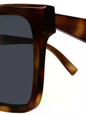 Saint Laurent Square Frame Tortoiseshell Sunglasses