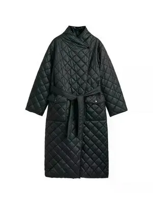 Gant Quilted Belted Coat - Black