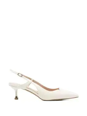Liu Jo Patent Leather Slingback Pumps - Neutrals